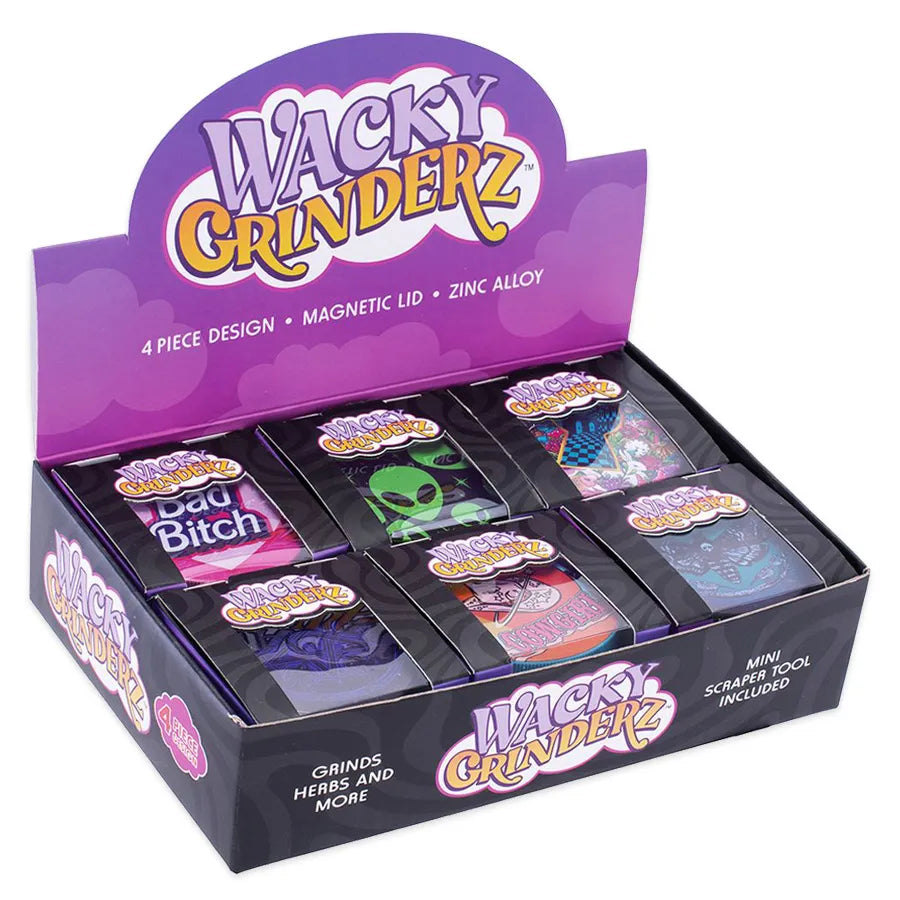 Wacky Grinderz - Extra Wacky - 4-Piece Grinder - 2.5" 6-Pack